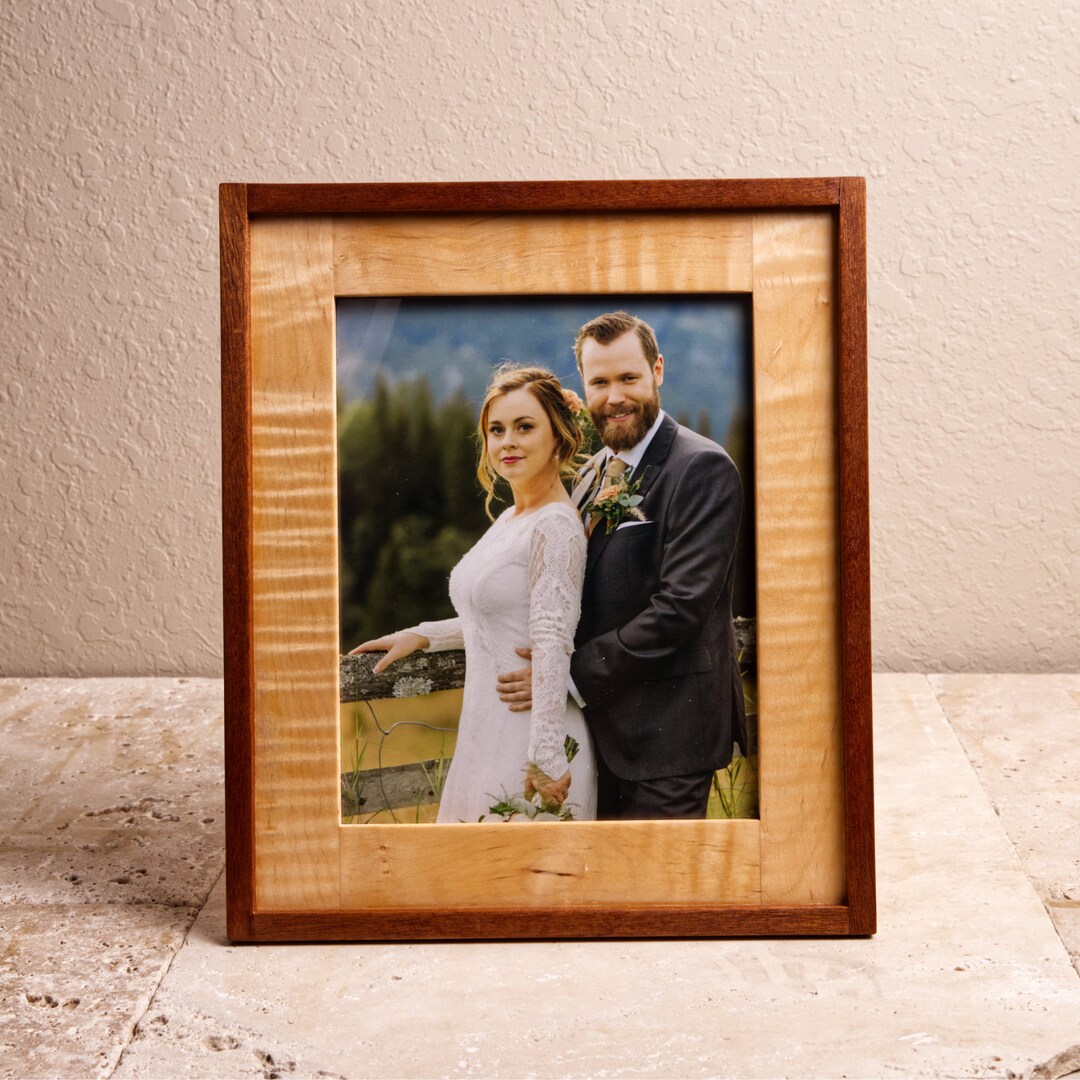 8x10 Curly Maple Wood Picture Frame: Handmade Photo Display - Etsy
