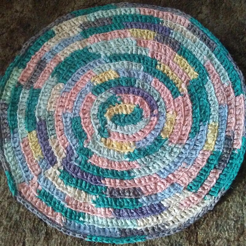 Crocheted Rag Rug - Etsy