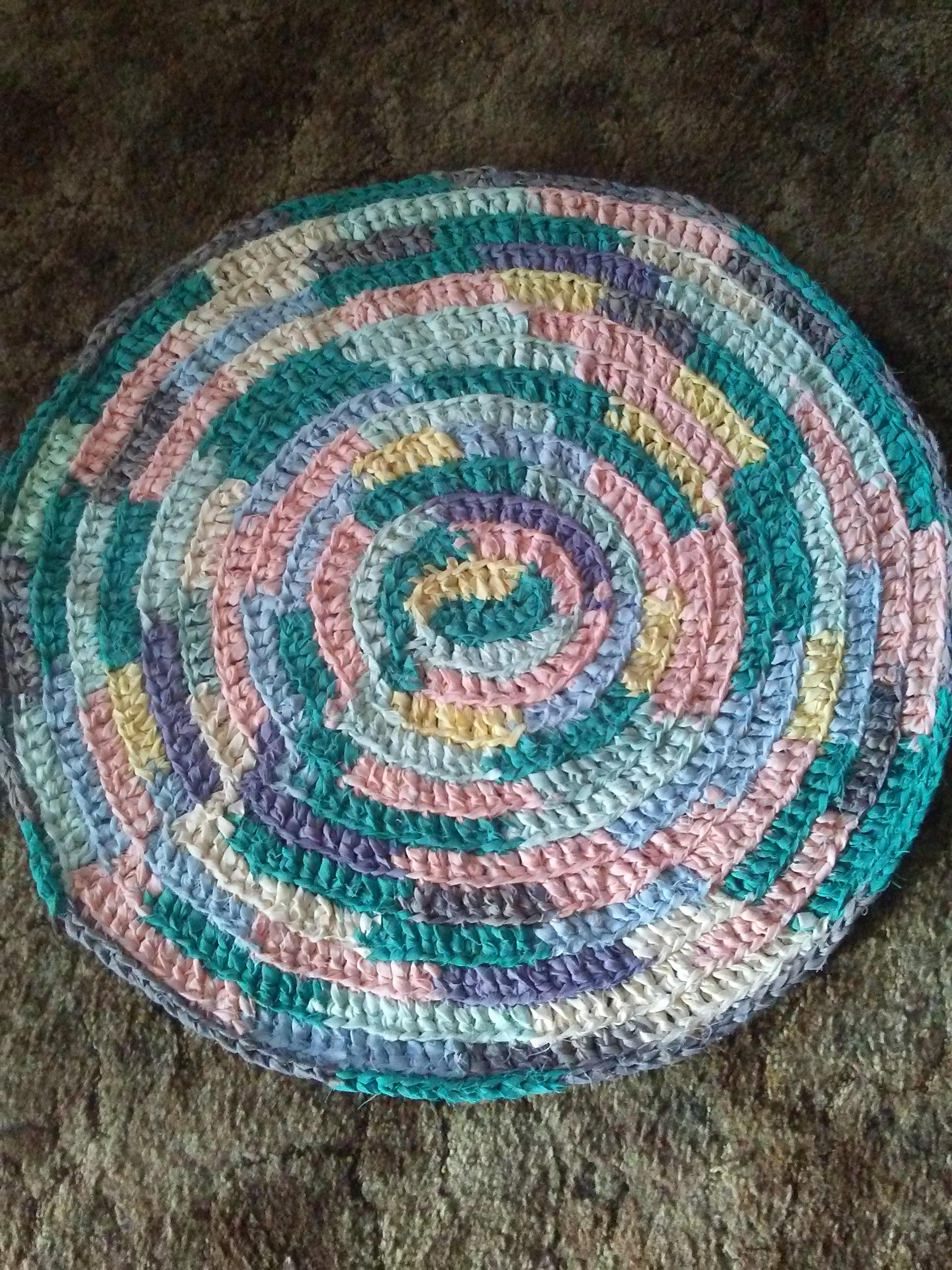 Crocheted Rag Rug - Etsy