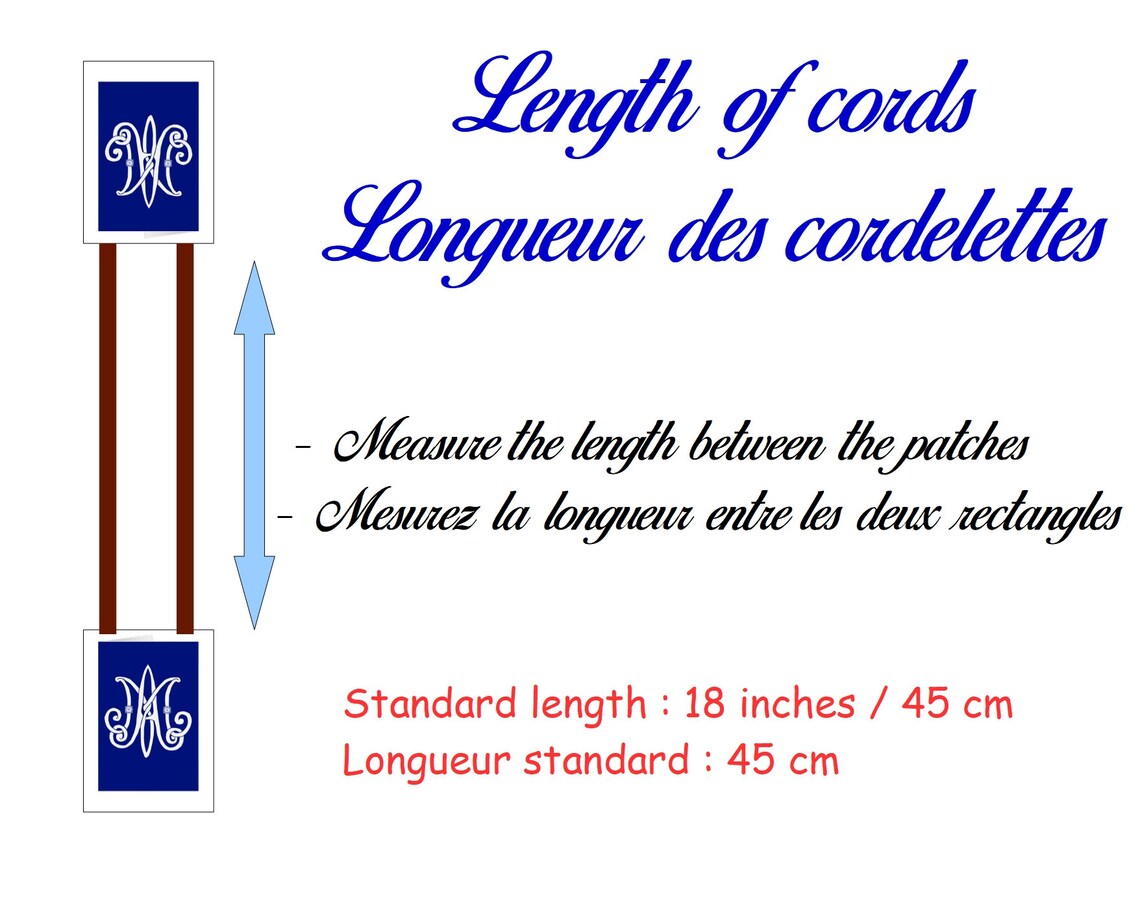 Traditional Brown Scapular Without Embroidered Design - 100% Woven Wool ...