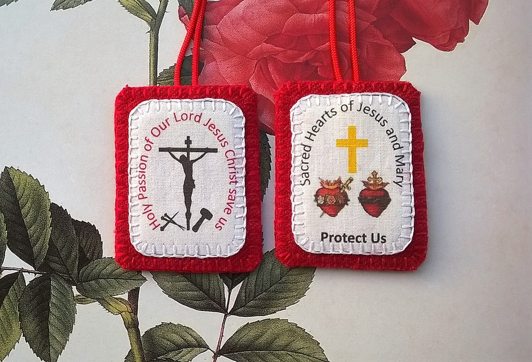 Red Scapular of the Passion of Our Lord and the Sacred Hearts of Jesus ...