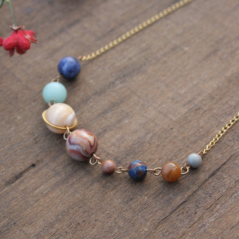 Solar System Necklace - Etsy