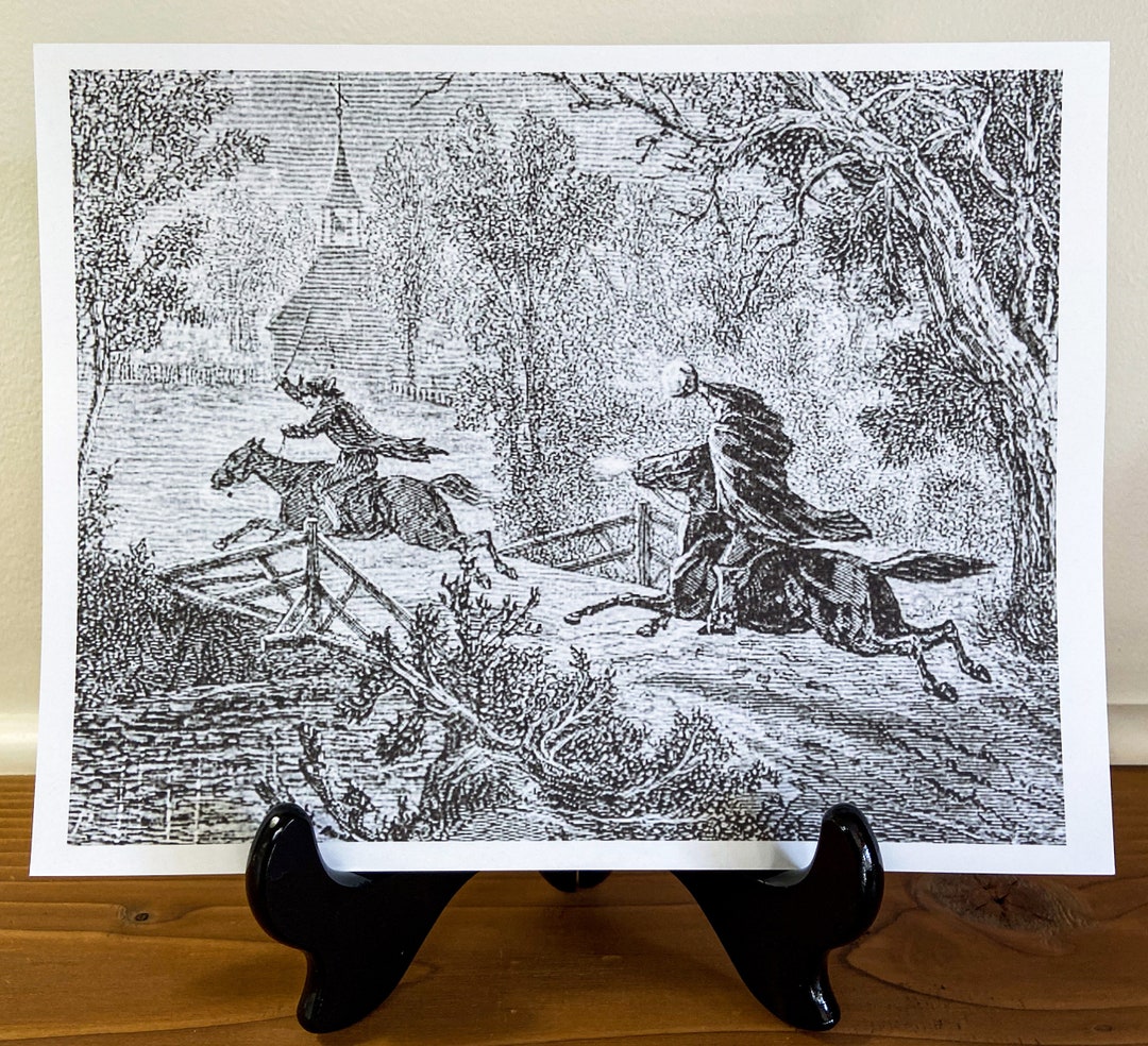 The Legend of Sleepy Hollow Reproduction Print - "the Headless Horseman ...