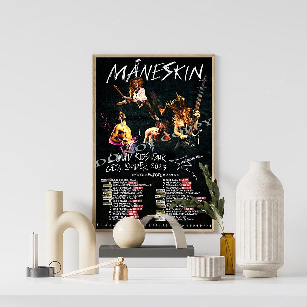 Maneskin Tour 2023 Poster sold by Isabelle Zongo | SKU 46451962 | 55% ...