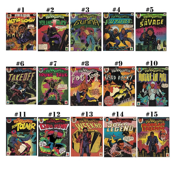 Metro Boomin Heroes and Villains Poster Comic - Etsy