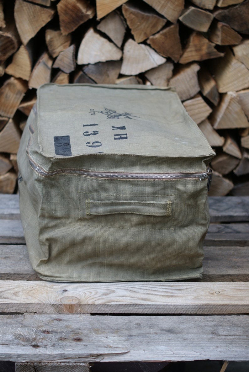 Canvas Storage Bag From the 1960s Archive Bag From the Swiss | Etsy