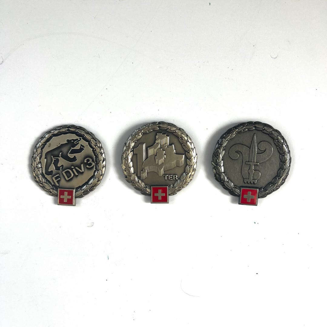 SWISS ARMY Beret Cap Badges Uniform Patches Metal Swiss Military Cap ...