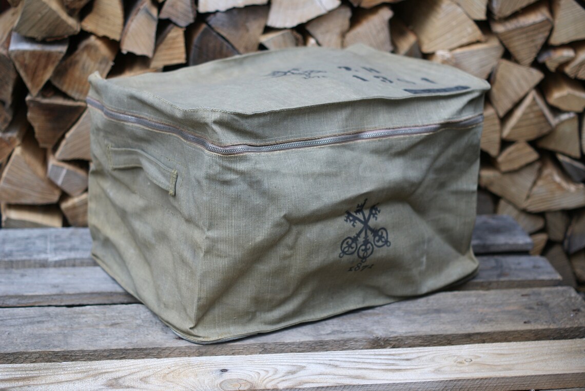 Canvas Storage Bag From the 1960s Archive Bag From the Swiss | Etsy