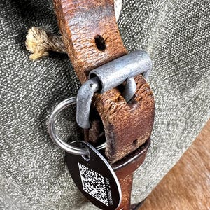 SWISS ARMY 1960s Canvas and Leather Bag for a Megaphone Like Epi Bag ...