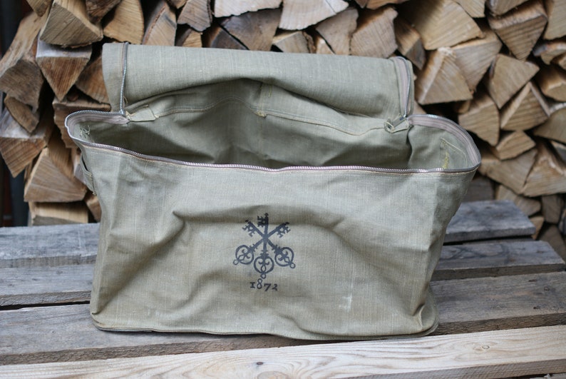 Canvas Storage Bag From the 1960s Archive Bag From the Swiss | Etsy