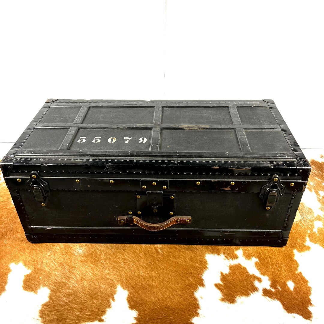 SWISS ARMY 1940s Officers Trunk or Transport Chest Vintage Swiss ...