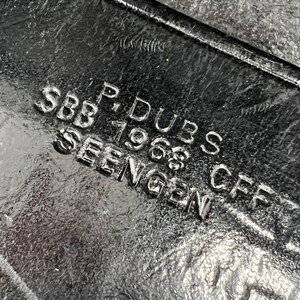 SWISS SBB Black Leather Train Conductors Bag Dated 1968 Collectors Item ...