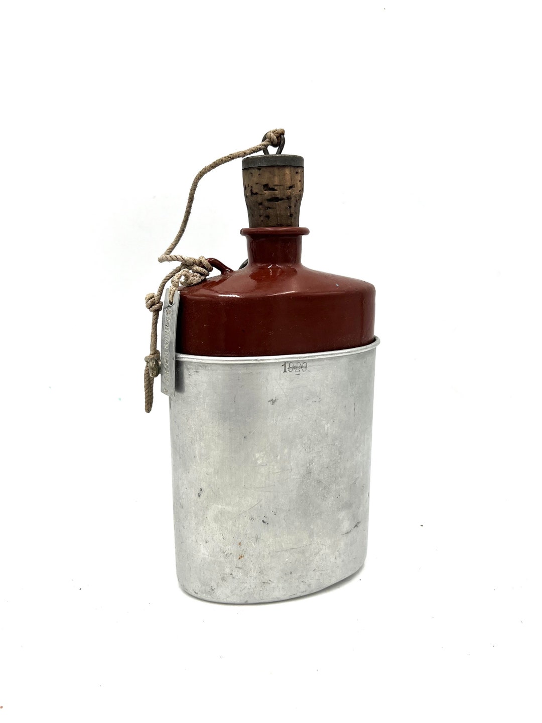 Swiss Army 1929 Canteen or Drink Flask With Name Tag Swiss Military ...