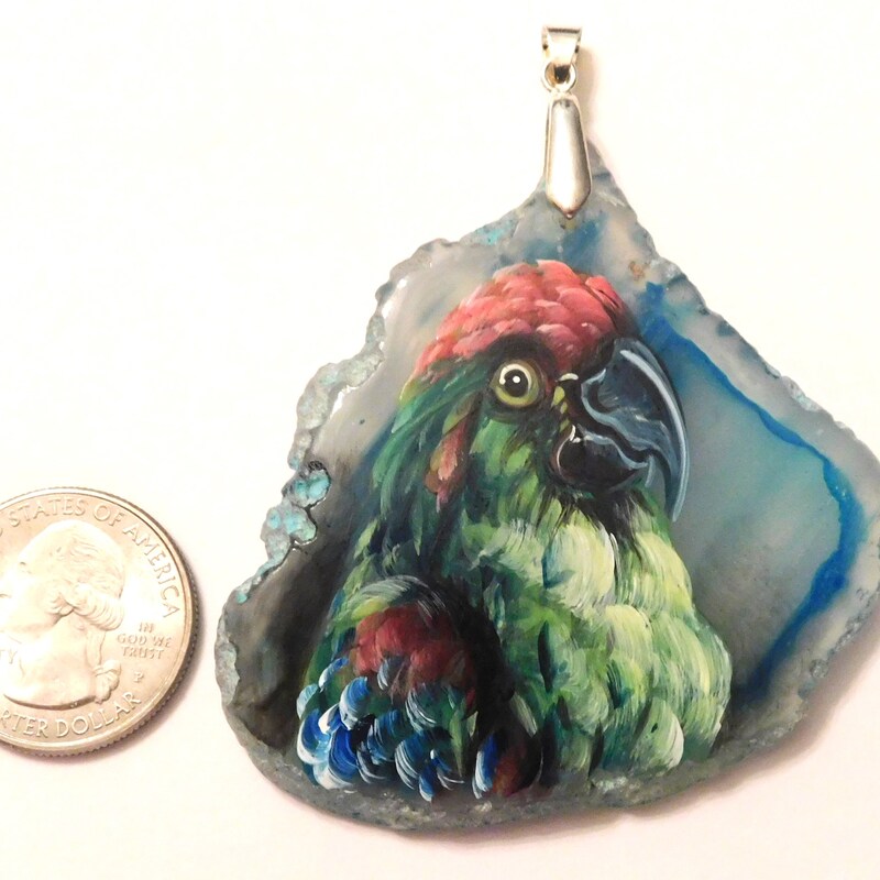 Hand Painted Parrot - Etsy