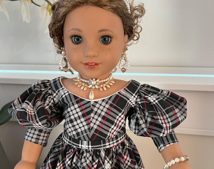 Empire Waist Pink Silk Gown For 18 Dolls Such As American Girl Dolls Etsy