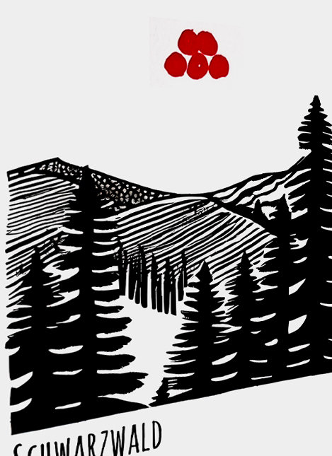 Schwarzwald Bild Bollenhut KUNSTDRUCK Schwarzwald Deko Schwarzwald ...