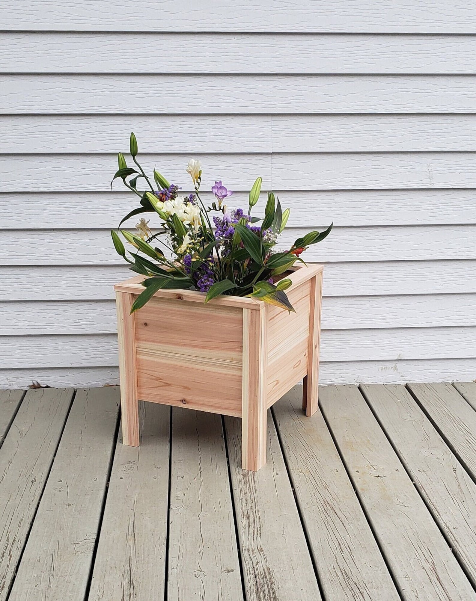 Cedar Planter Box Mothers Day Gift for Her 17"x 16"x15" Free Shipping ...