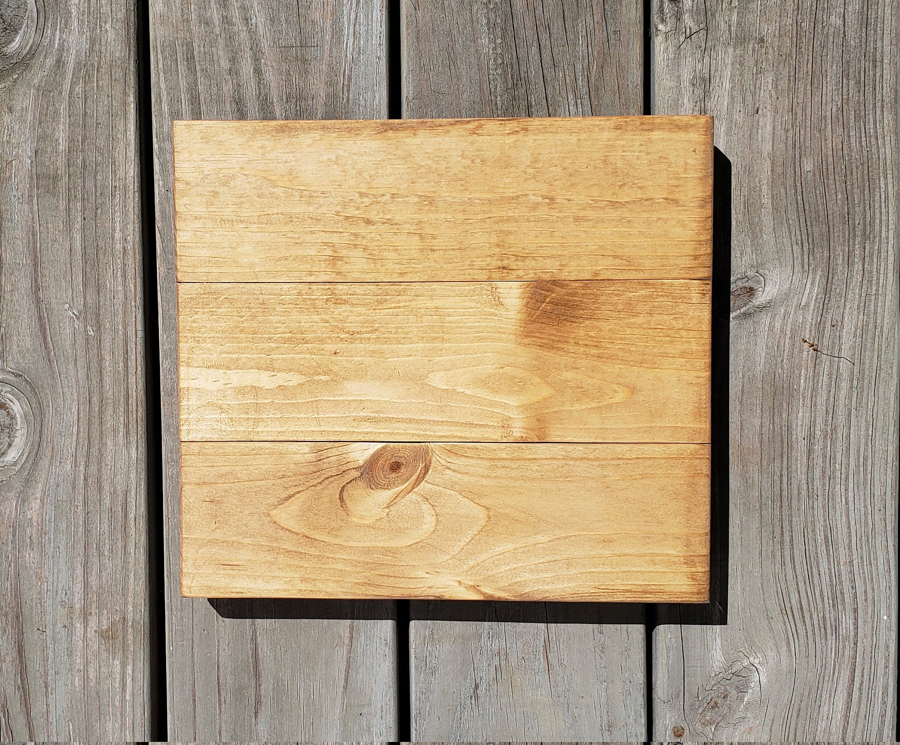 Stained Wood Pallet Sign: DIY Craft Board (12x10.5 Inches) - Etsy