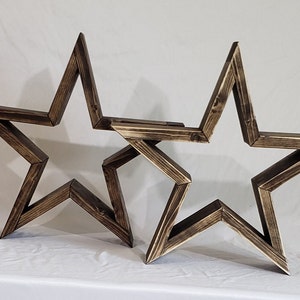 Wooden Stars All Sizes and Lots of Colors Available Farmhouse Decor - Etsy