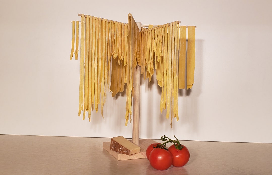 Solid Wood Pasta Drying Rack: Adjustable & Removable Rods - Etsy