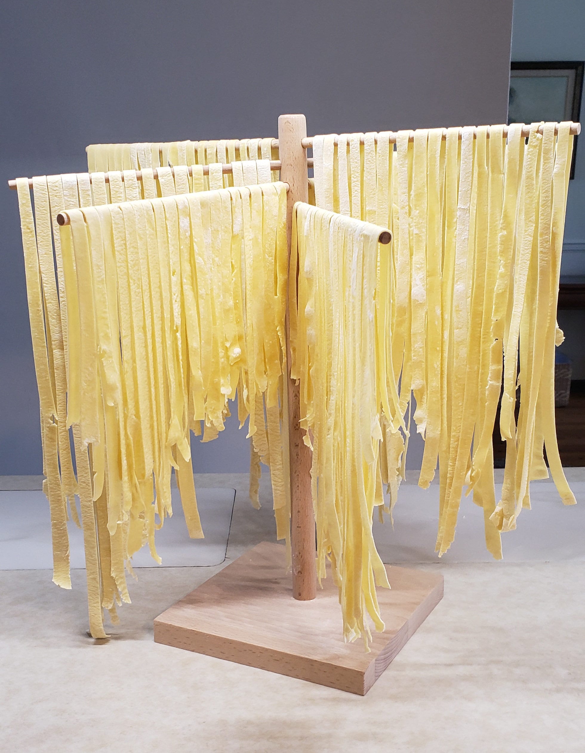 Solid Wood Pasta Drying Rack: Adjustable & Removable Rods - Etsy