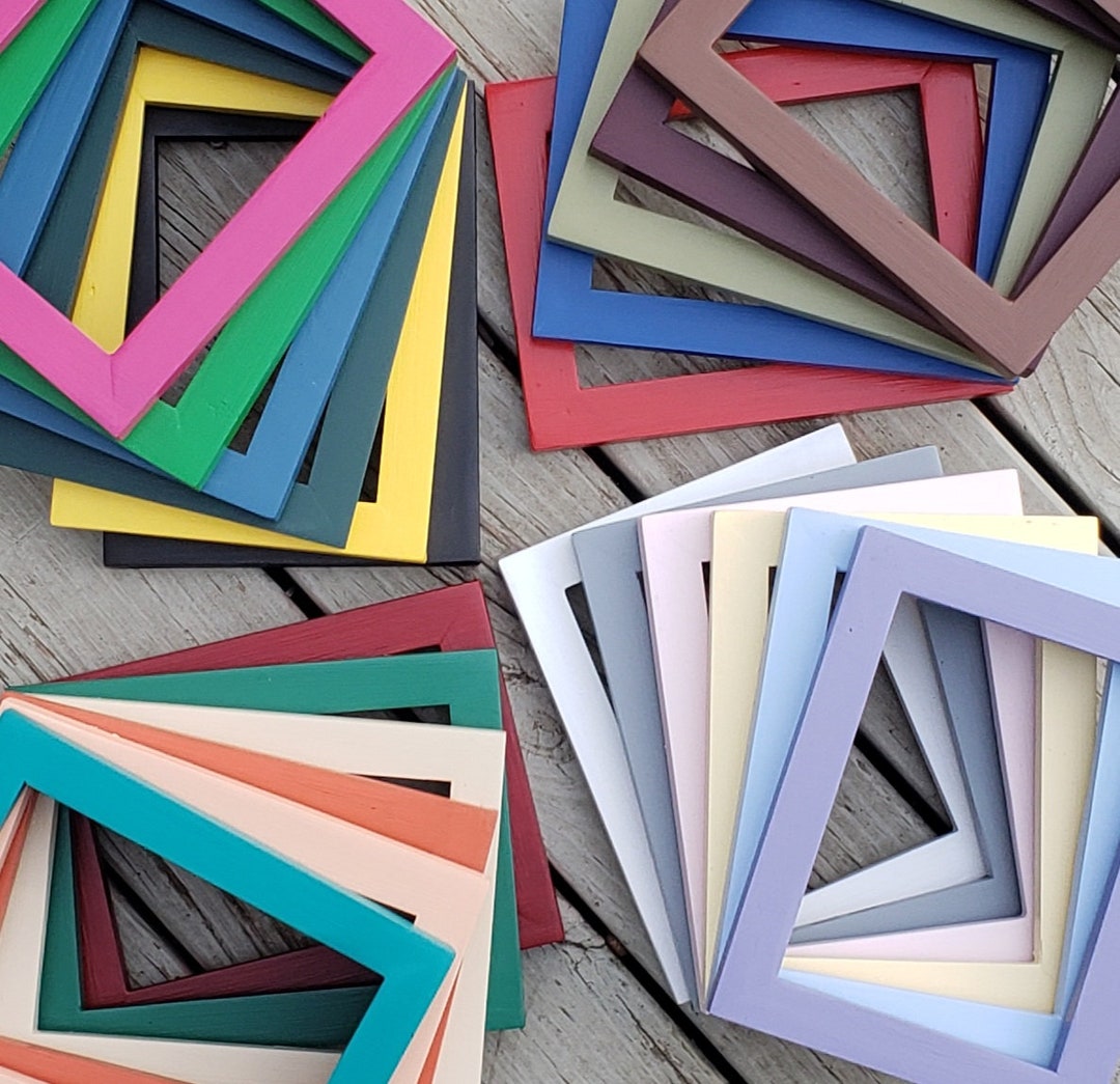 Wood Picture Frames Custom Sizes Many Color Options Great for Gifts ...