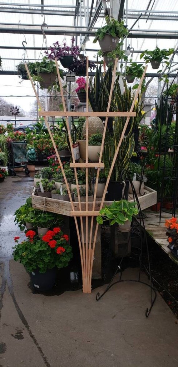 Wooden Garden Trellis 7' or 6' With Optional Ground - Etsy