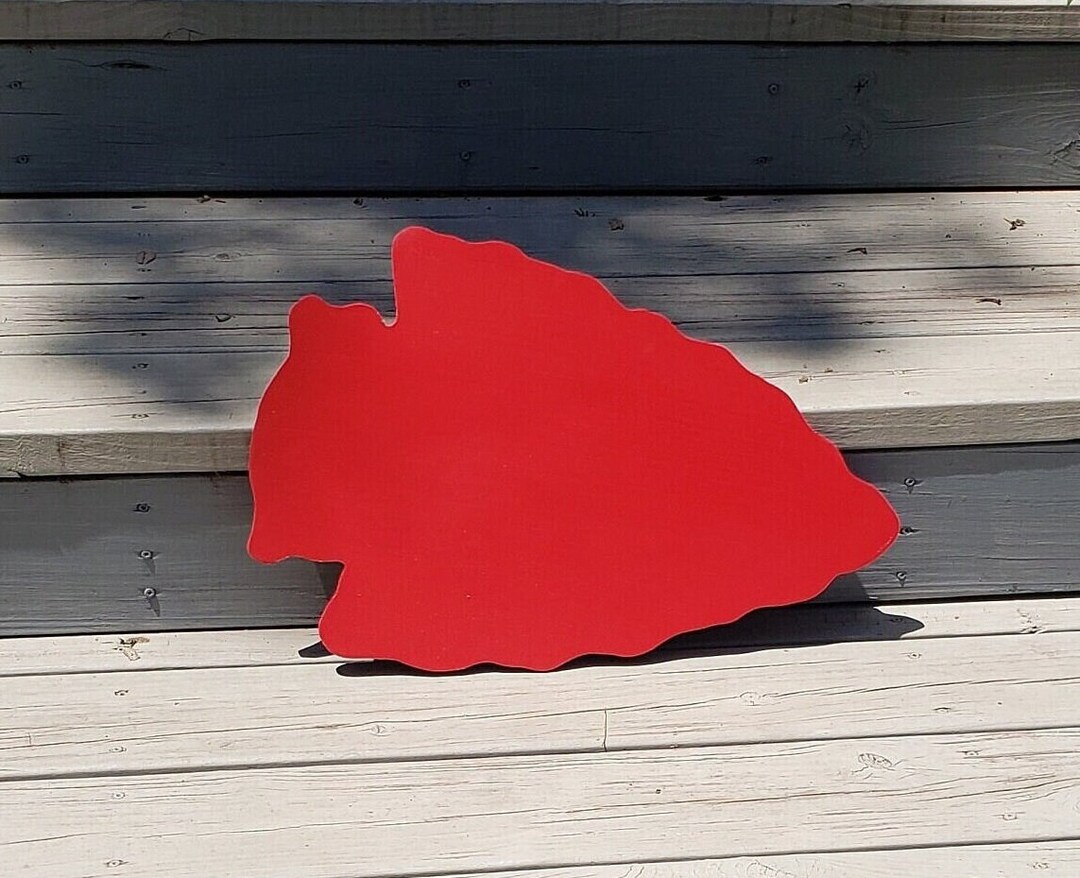 Arrowhead Door Hanger, Chiefs Arrowhead, Wood Door Hanger, Arrowhead ...