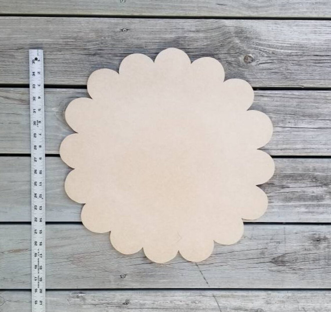 Scallop wood cut out 18 scallop paint party cut - Etsy.de