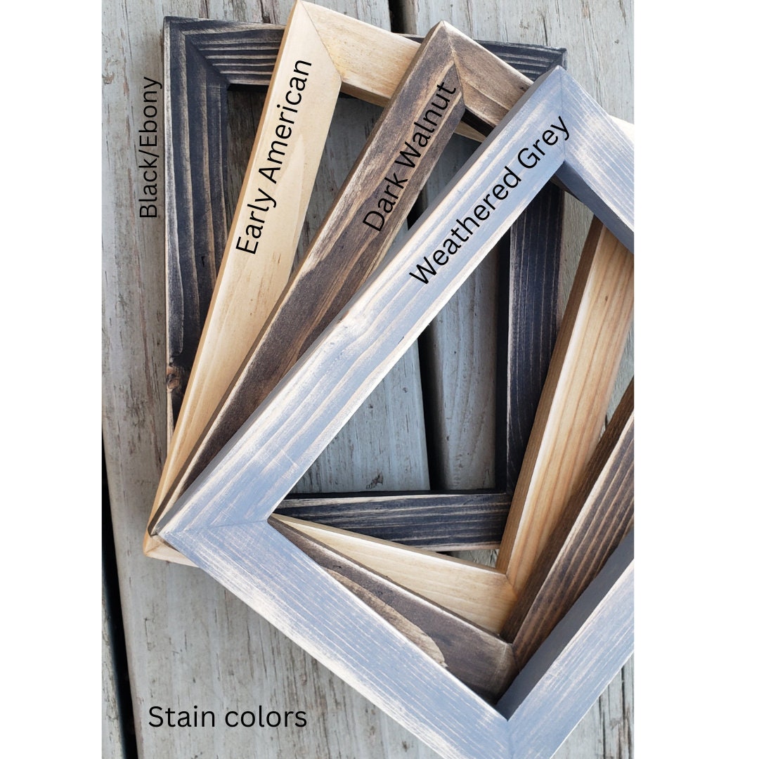 Wood Picture Frames Custom Sizes Many Weathered Color Options Available ...