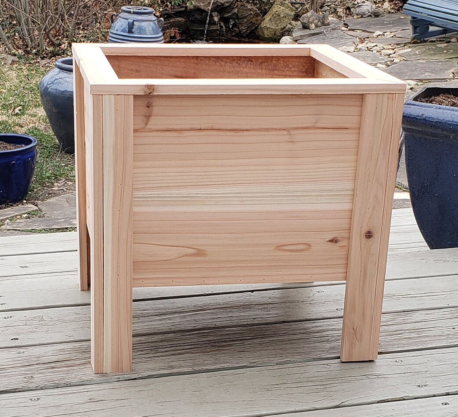 Cedar Planter Box Mothers Day Gift for Her 17"x 16"x15" Free Shipping ...