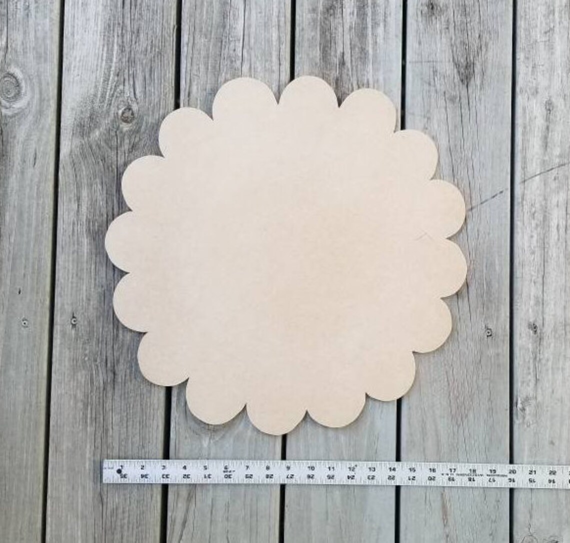Scallop wood cut out 18 scallop paint party cut - Etsy.de