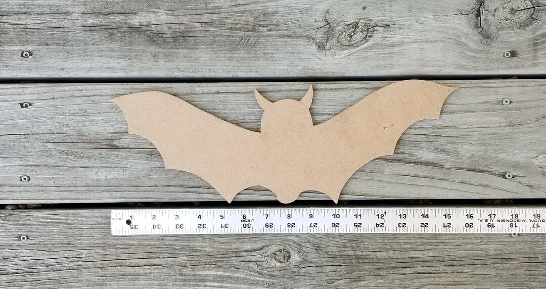 Halloween Bat Sign, Unfinished Wood Cut Out, Ready to Paint, Unfinished ...