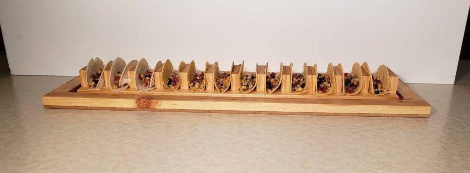 Taco Serving Tray Wooden Taco Holder Tray Stand Taco - Etsy