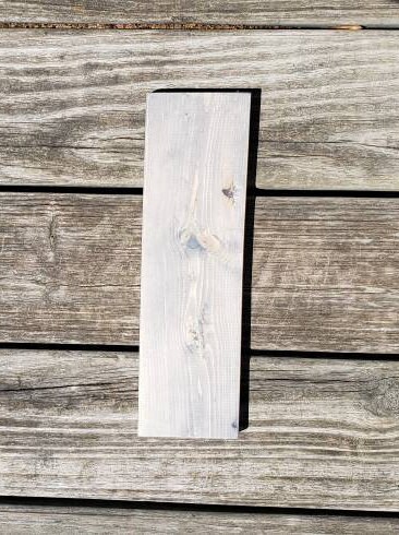 Unfinished Pine Wood Sign: DIY Art Board, Stained Plaque (12"x 3.5 ...