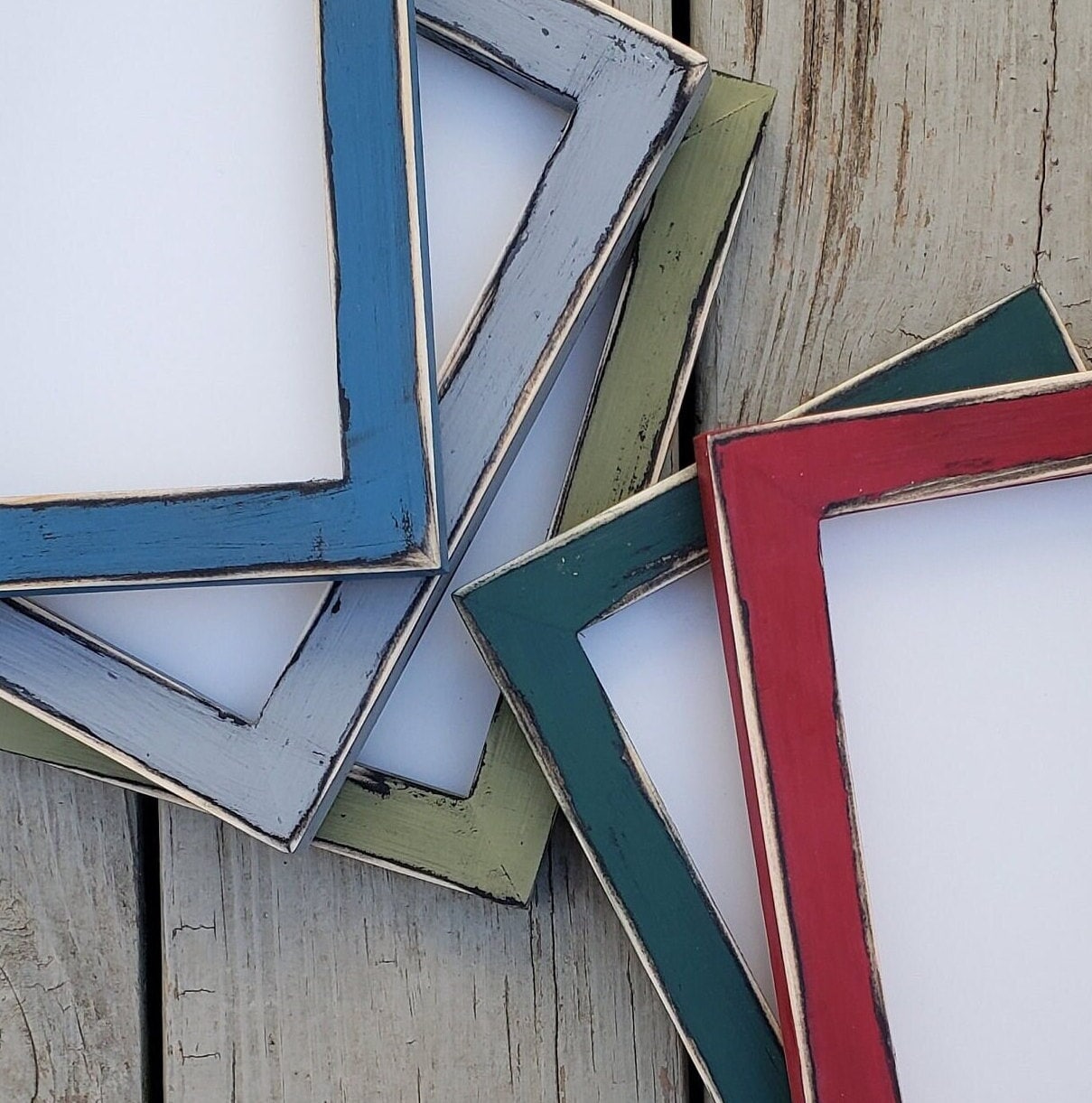 Wood Picture Frames Custom Sizes Many Weathered Color Options Available ...