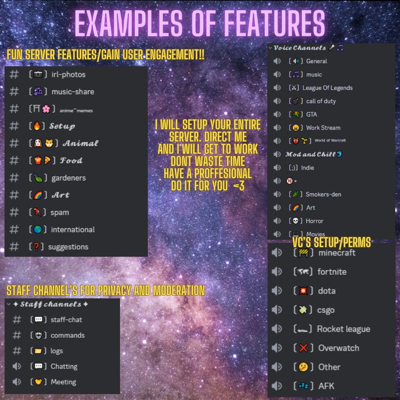 Custom Discord Server Setup | Channels, Roles, Bots, Moderation ...
