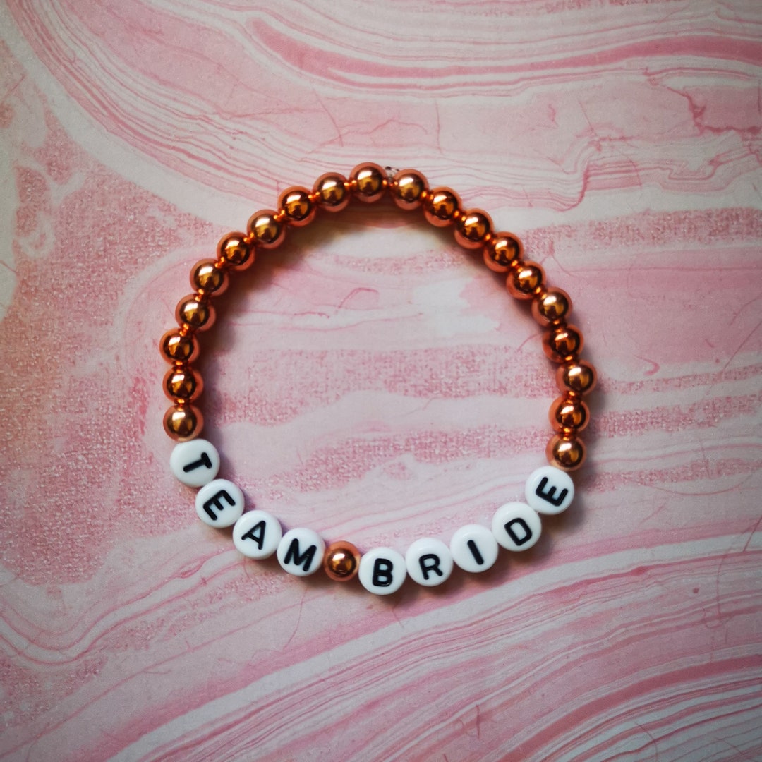 TEAM BRIDE Personalised Bridesmaid Bracelet - Etsy