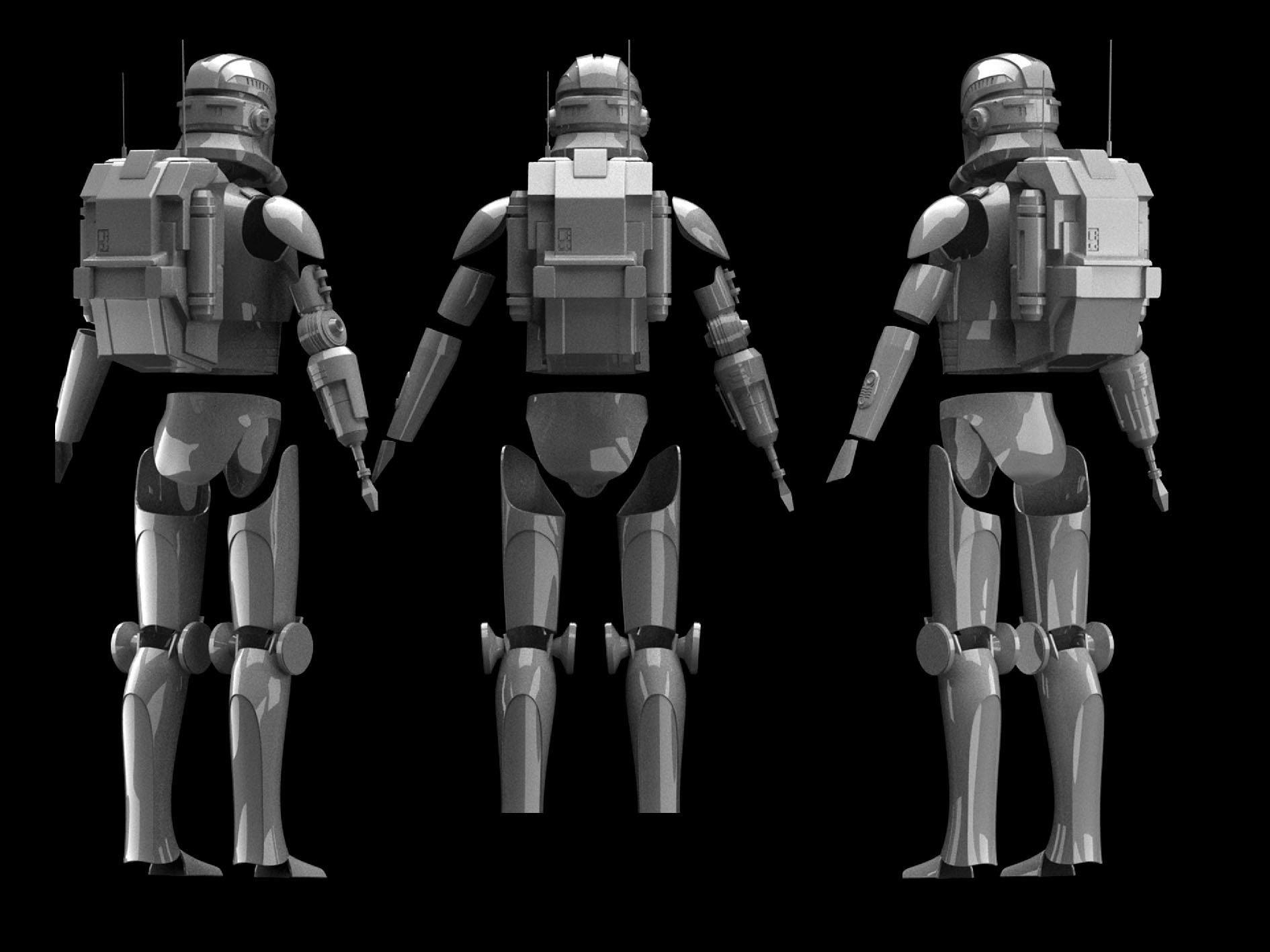 Elysium Droids 3d Model