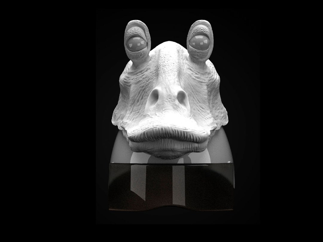 Jar Jar Binks Helmet 3D Print Model - Star Wars Phantom Menace (STL ...