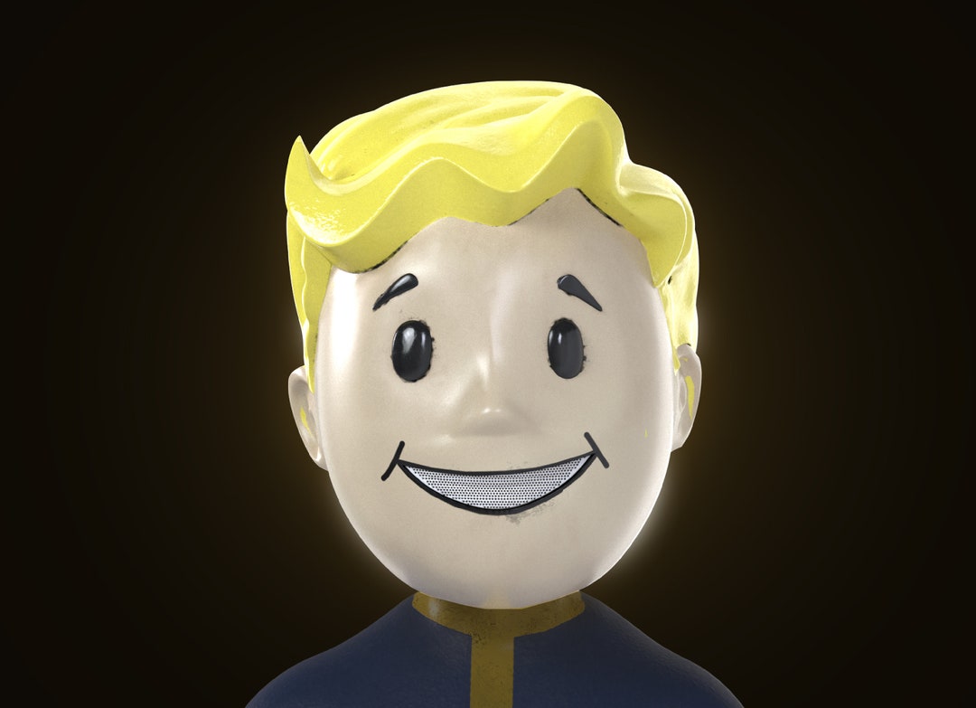 Fallout Vault Boy Helmet Bobble Head Costume 3d Model Print - Etsy