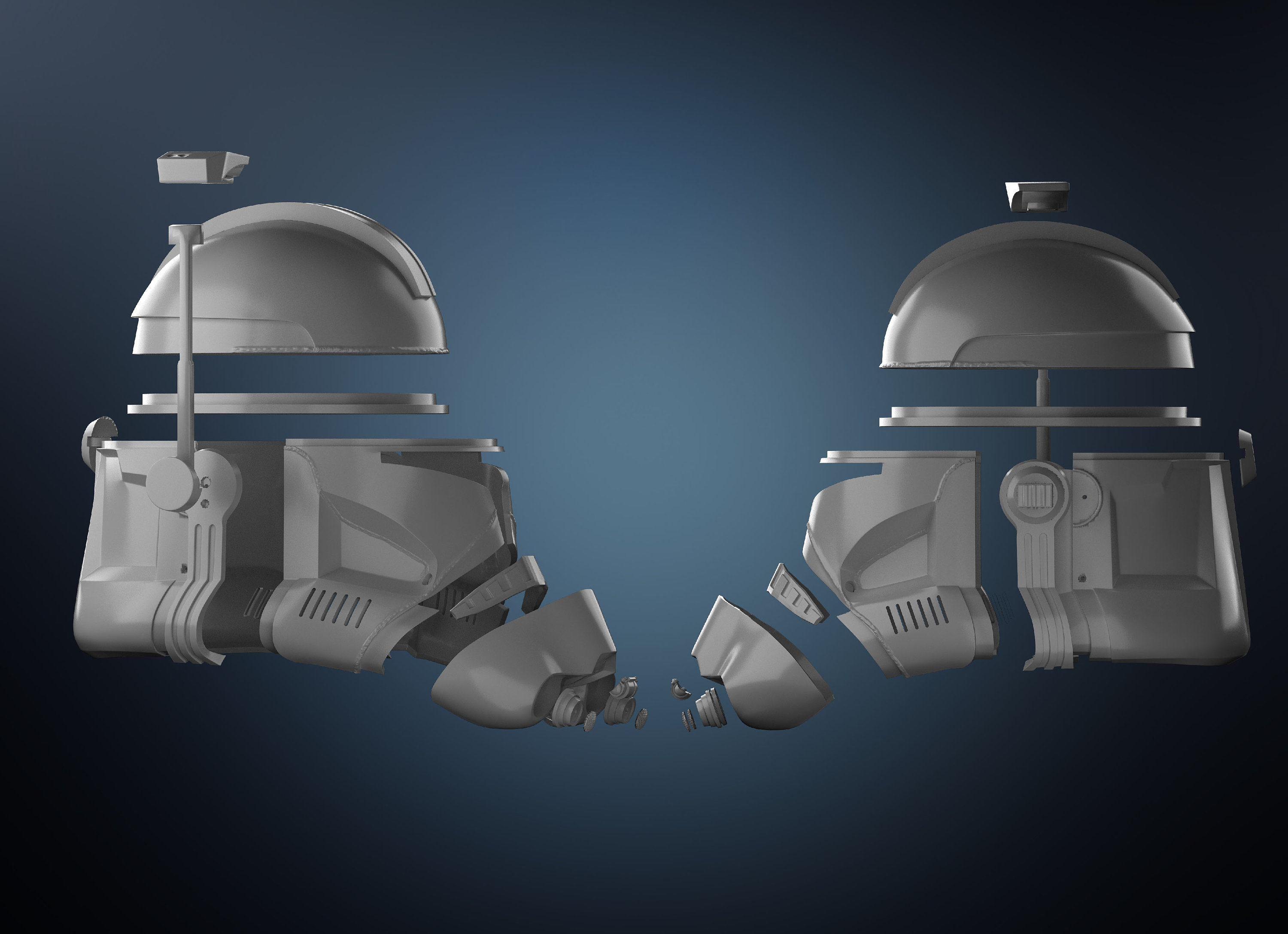 Captain Rex Helmet 3D Model - Star Wars Ahsoka (3D Print) - Etsy