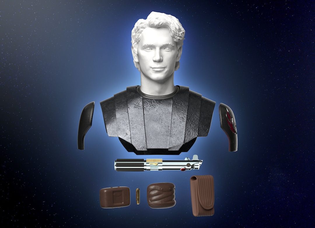 General Anakin Skywalker Jedi Clone Wars Armor | Lord | Ahsoka | Head ...
