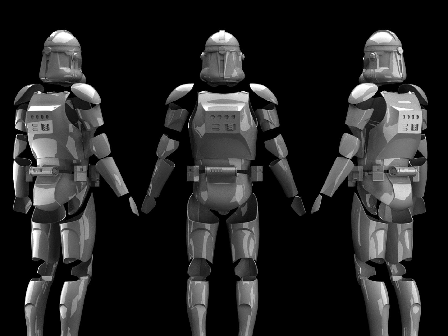 Clone| Armor| Phase2 | Revange of the Sith| Star Wars| 3d Print Model ...