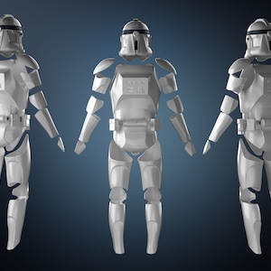 Clone| Armor| Phase2 | Revange of the Sith| Star Wars| 3d Print Model ...