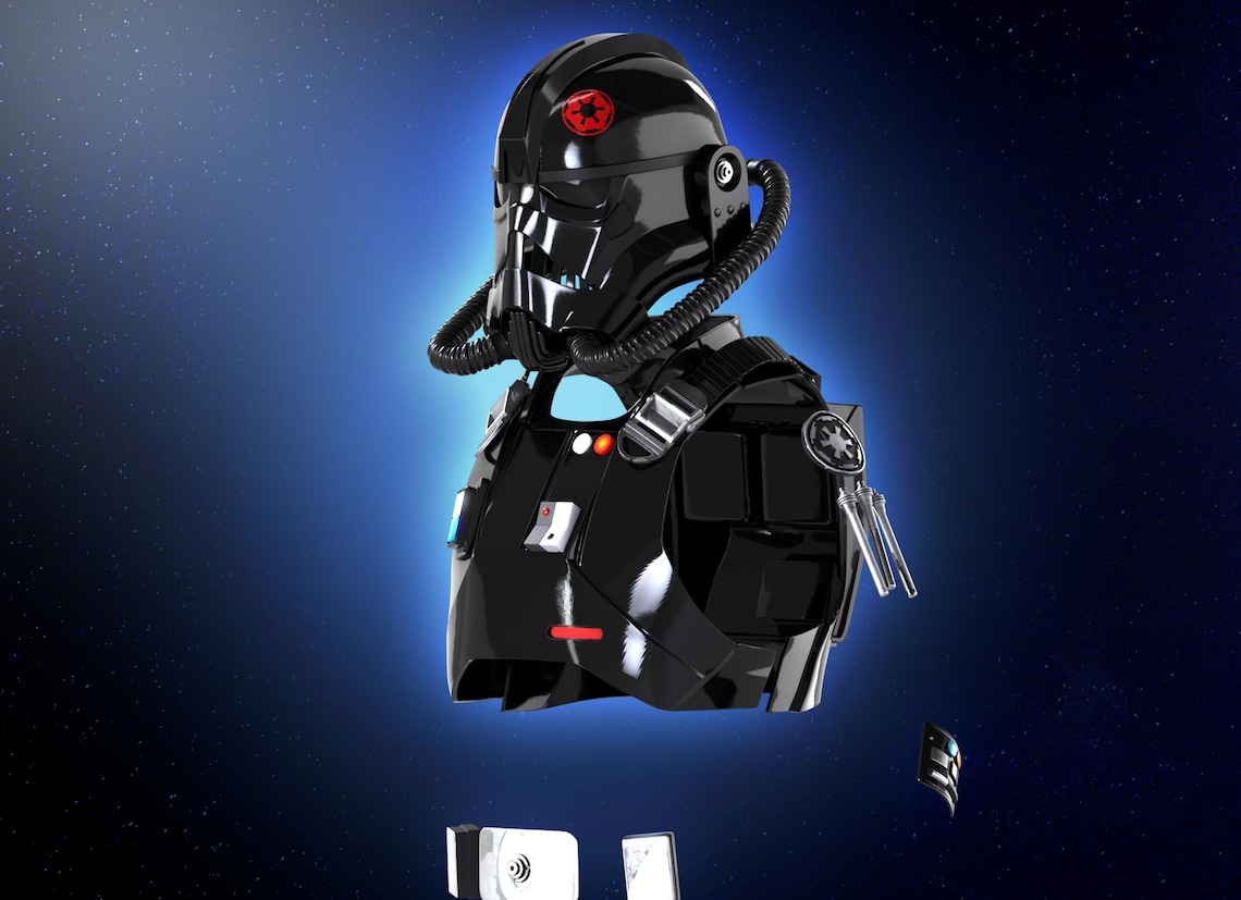 Sienar Testpilot Tie Fighter Pilot Rüstung | Helm Andor| Krieg der ...