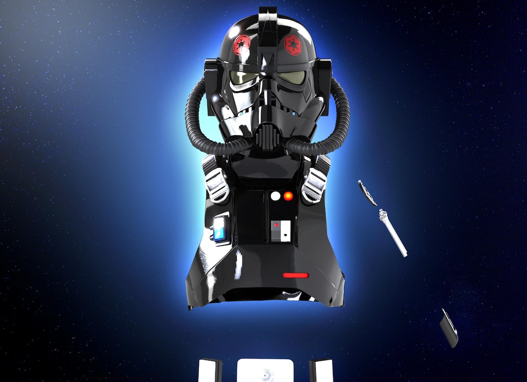Sienar Test Pilot Tie Fighter Pilot Armor| Helmet Andor| Star Wars | 3d ...
