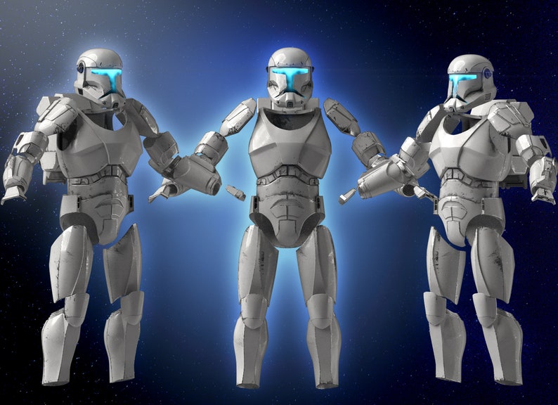 Clone Commando Gregor Armor Helmet: Star Wars 3D Print STL - Etsy