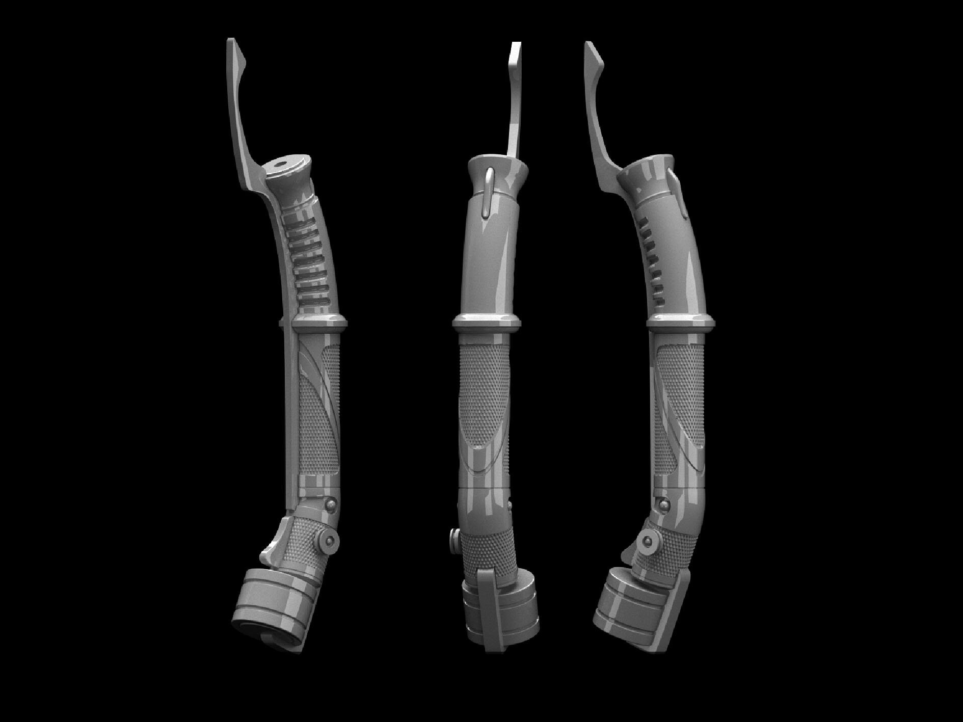 Count Dooku Lightsaber 3D Print Model: Full-scale Replica (STL) - Etsy