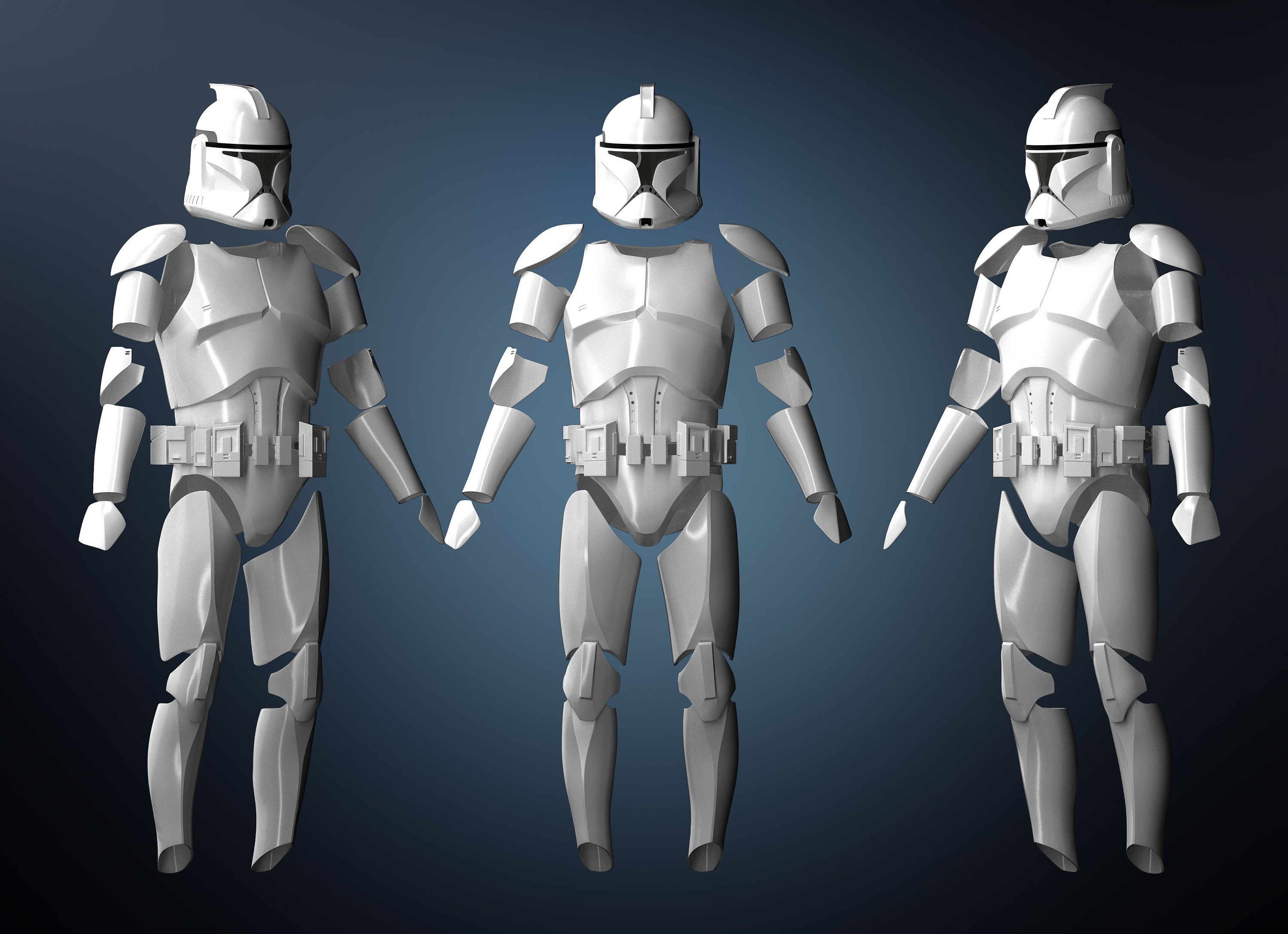 Clone| Armor| Phase1 | Attack of the Clones| Star Wars| 3d Print Model ...